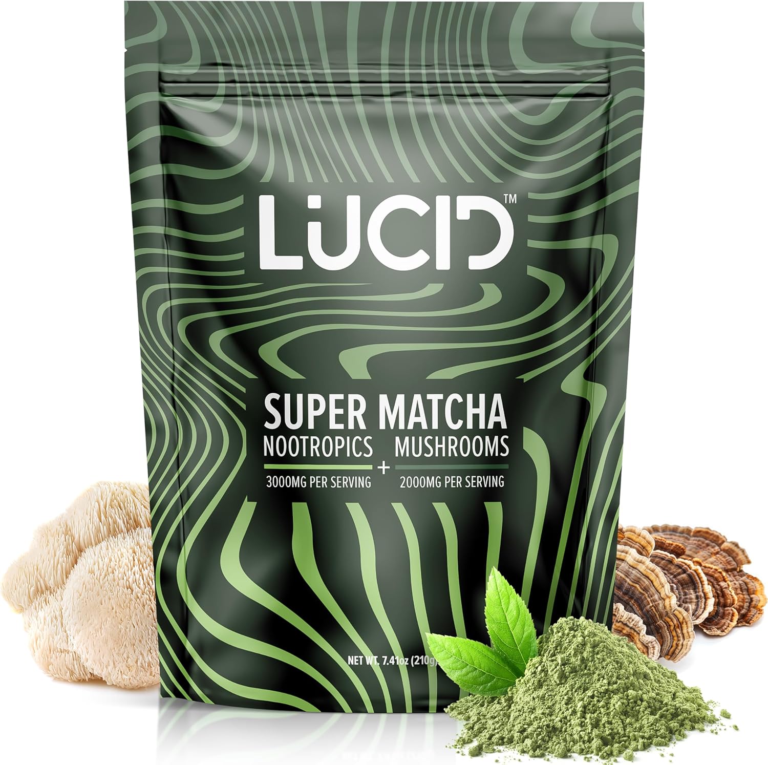 Lucid™ Mushroom Matcha | Lion's Mane + Cordyceps + Maitake + Tremella